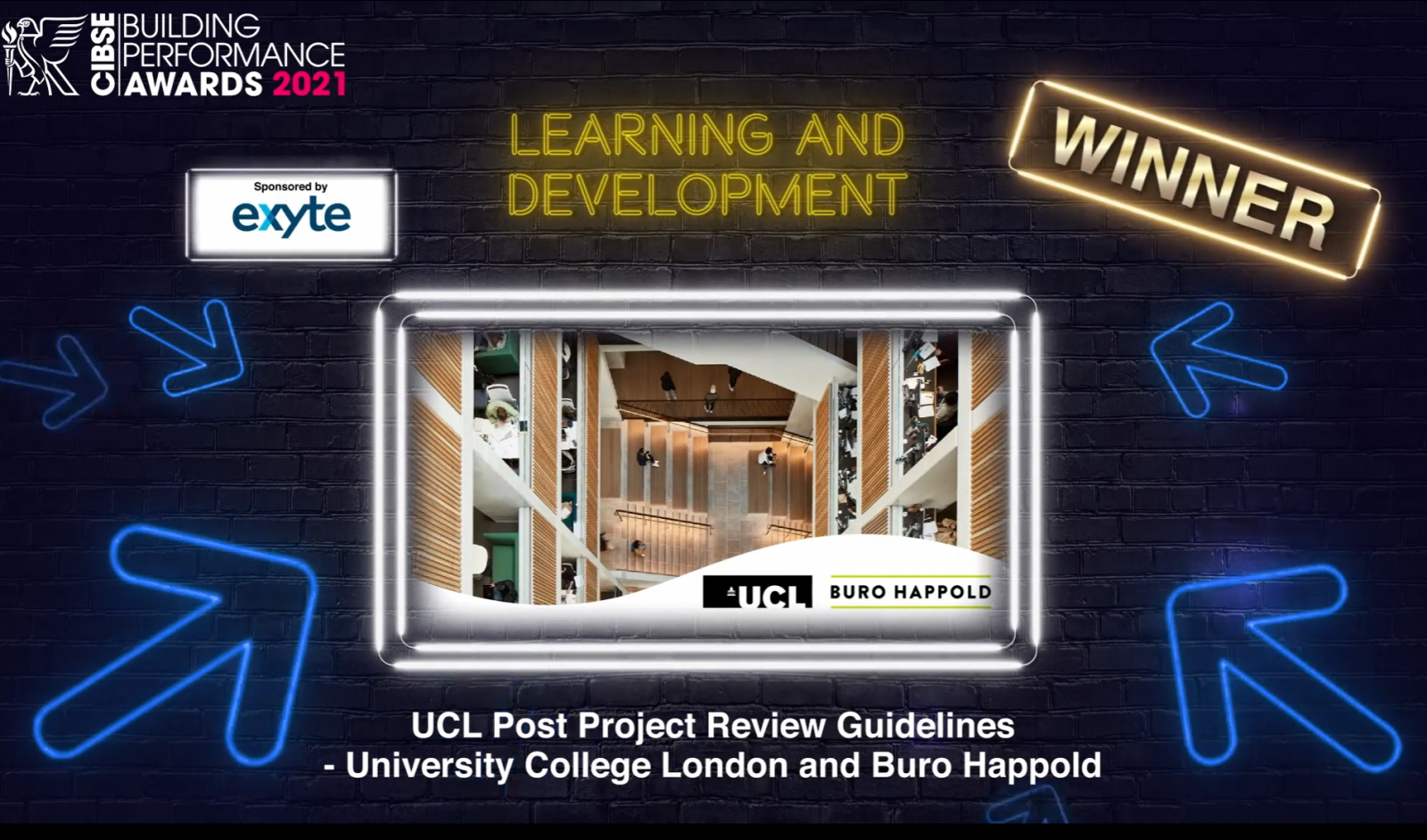 UCL Net Zero Guidelines Win CIBSE Award | TWinFM